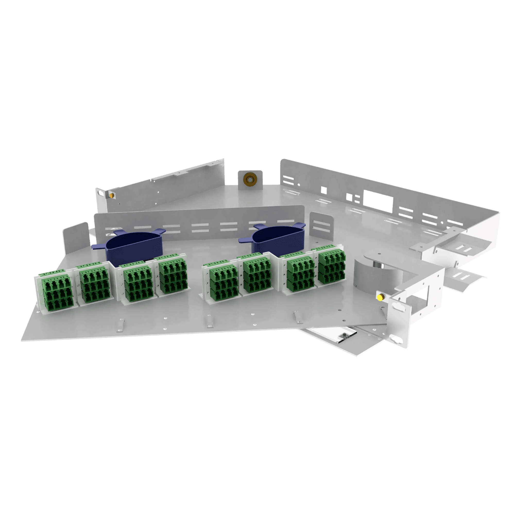 High Density 1RU Fibre Shelf - DexGreen